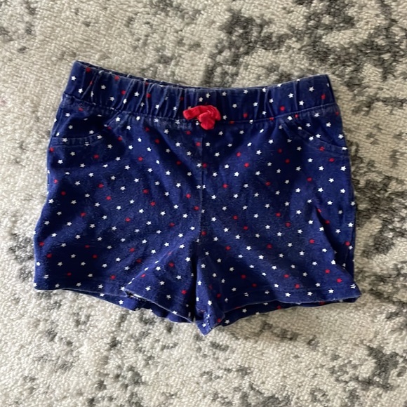 Bottoms | 24 Months Red White And Blue Star Shorts Guc 4th Of July ...